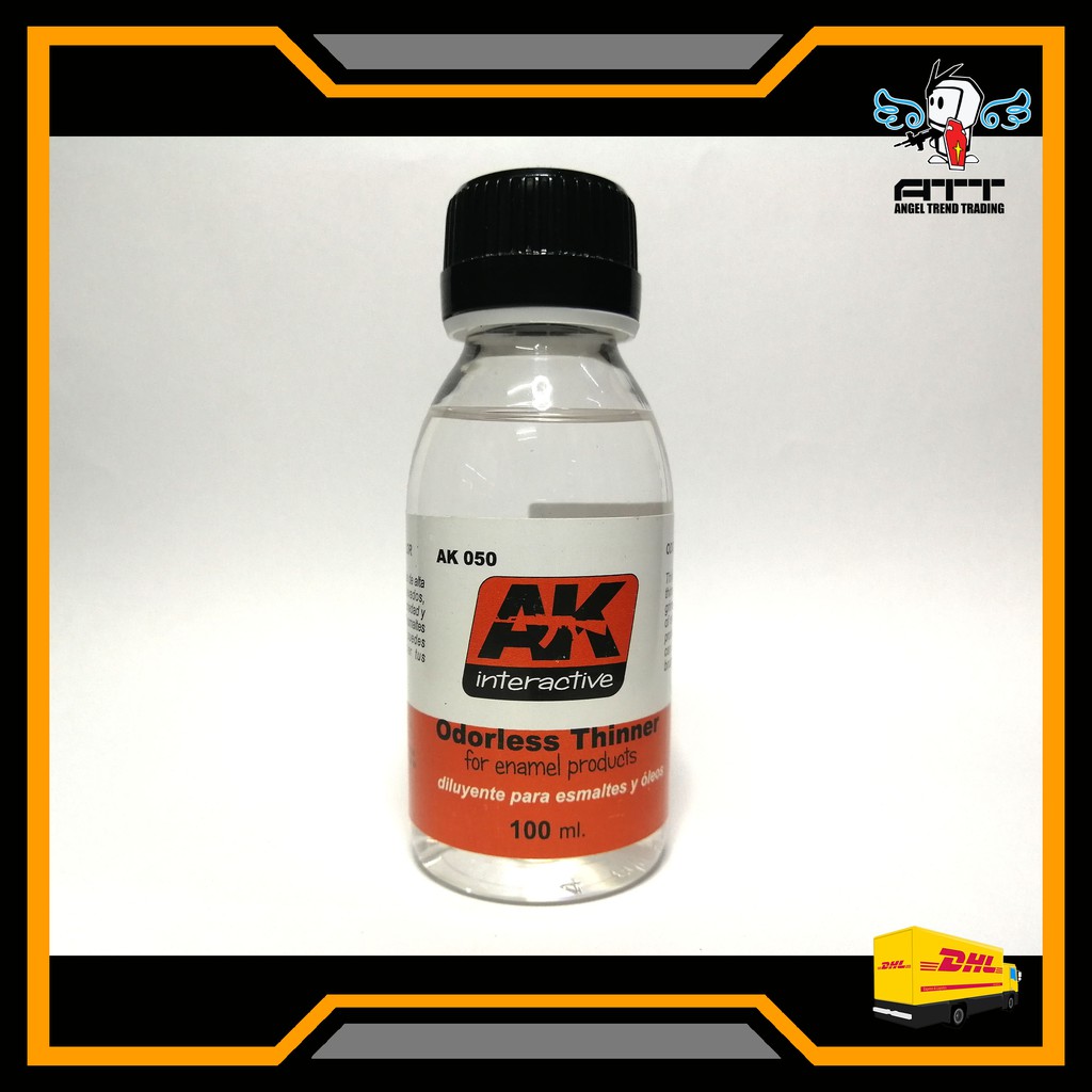 AK050 ODORLESS THINNER 100ml AK WEATHERING (Gunpla Gundam Paint Model Kit Resin Statue Airbrush ...