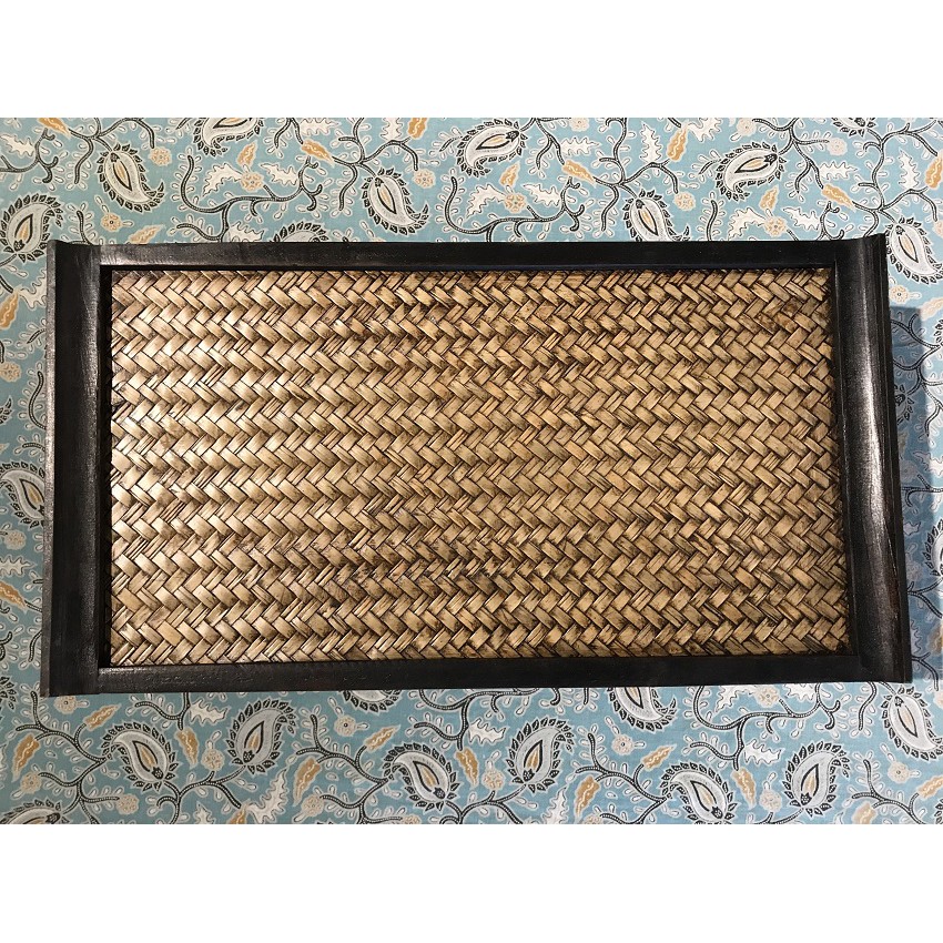 Dulang Hantaran Anyaman Mengkuang Dulang Raya Wooden Tray for Display ...