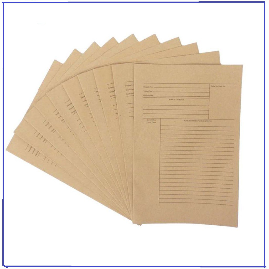 DOUBLE ACE Brown Paper File 100 Sheets / File Kertas / Paper File ...