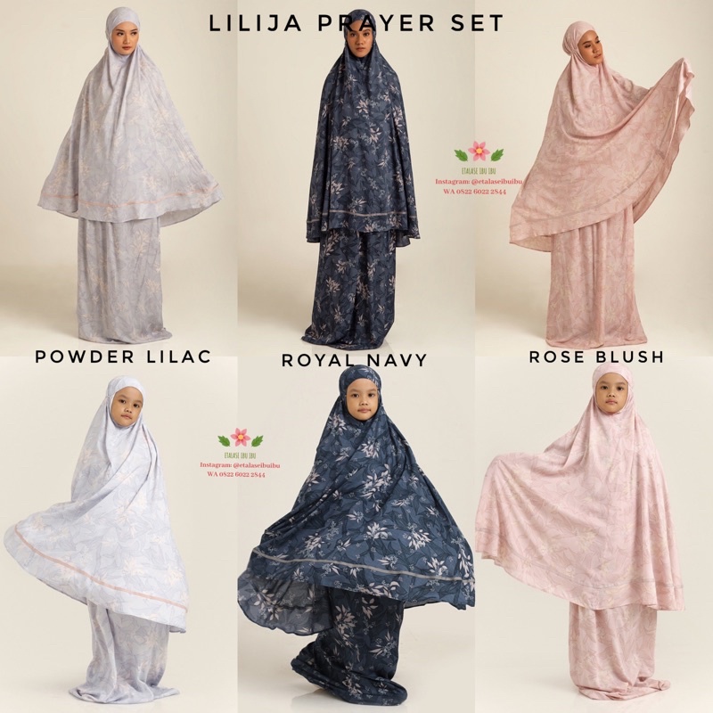 Lilija Prayer Set Adult And Kids by Dannis | Shopee Malaysia