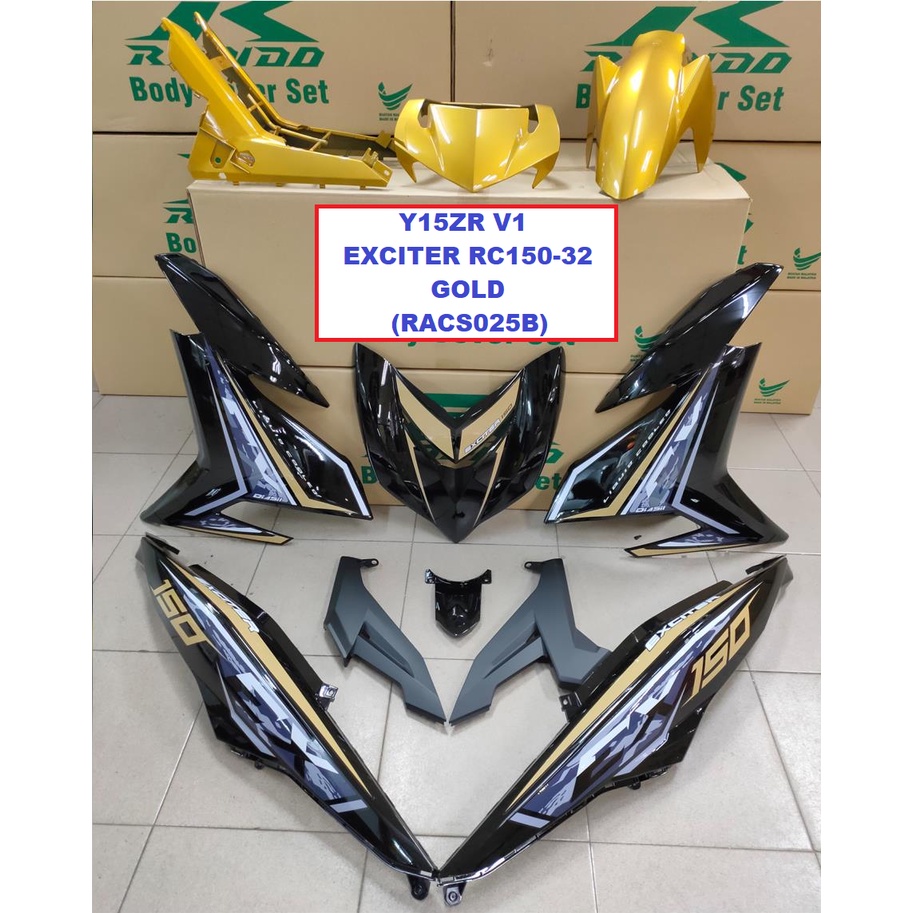 Cover Set Rapido Y15ZR V1 V2 Yamaha Exciter RC150-32 Color Blue Gold Yellow Red Ysuku ...
