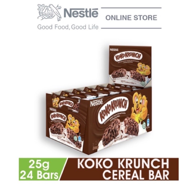 Nestle Koko Krunch Chocolate Cereal Bar (25g x 24 Bars) | Shopee Malaysia
