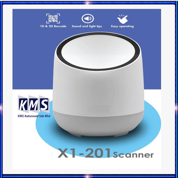 KMS X1-201 1D and 2D desktop barcode scanner | Shopee Malaysia