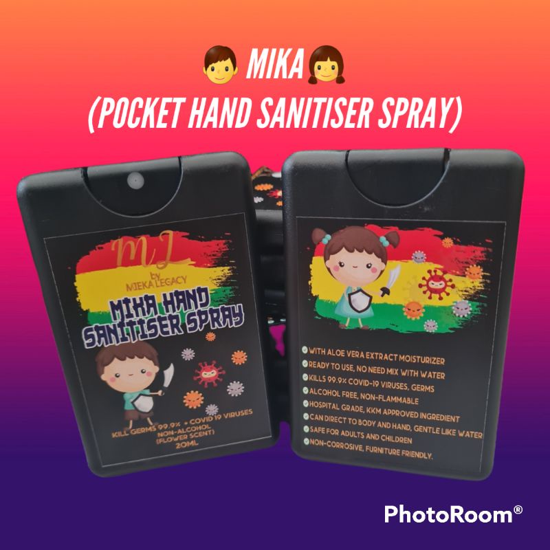 POCKET SANITIZER (MIKA HAND SANITIZER) | Shopee Malaysia