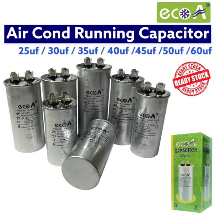 ecoA Running Capacitor / Air Cond Outdoor Capacitor 25uf / 30uf / 35uf ...