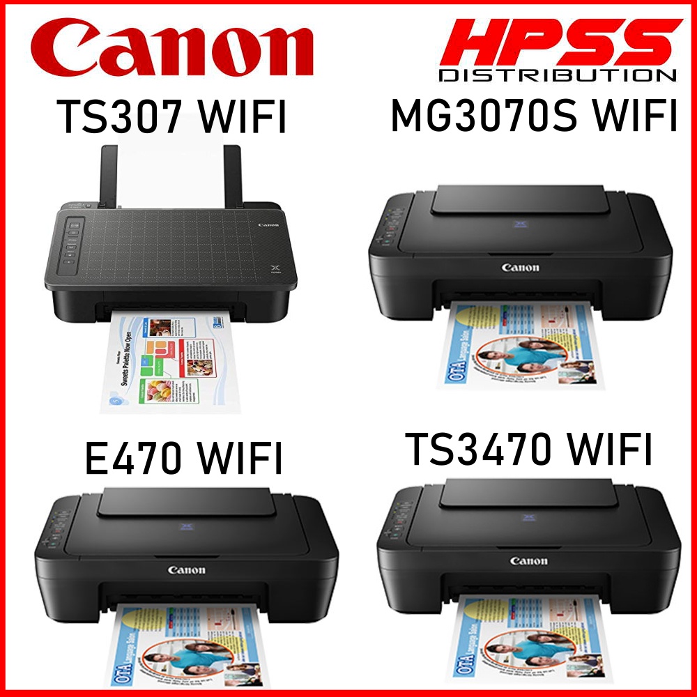 Canon TS307 CANON MG2577S CANON MG3070S / TS3470 Wifi Single Function ...