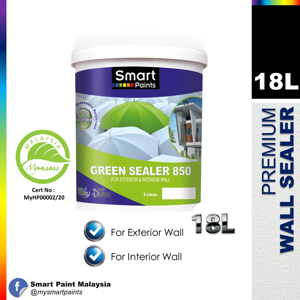 Smart Paints Green Sealer 850 (18L) | Shopee Malaysia