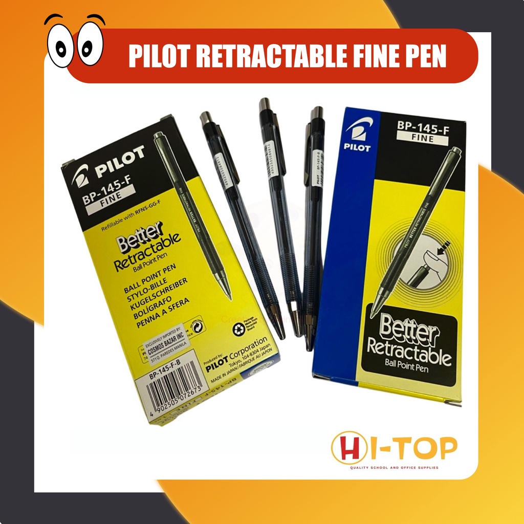 Pilot Better Retractable Ball Point Pen BP-145-F l Retractetable ...