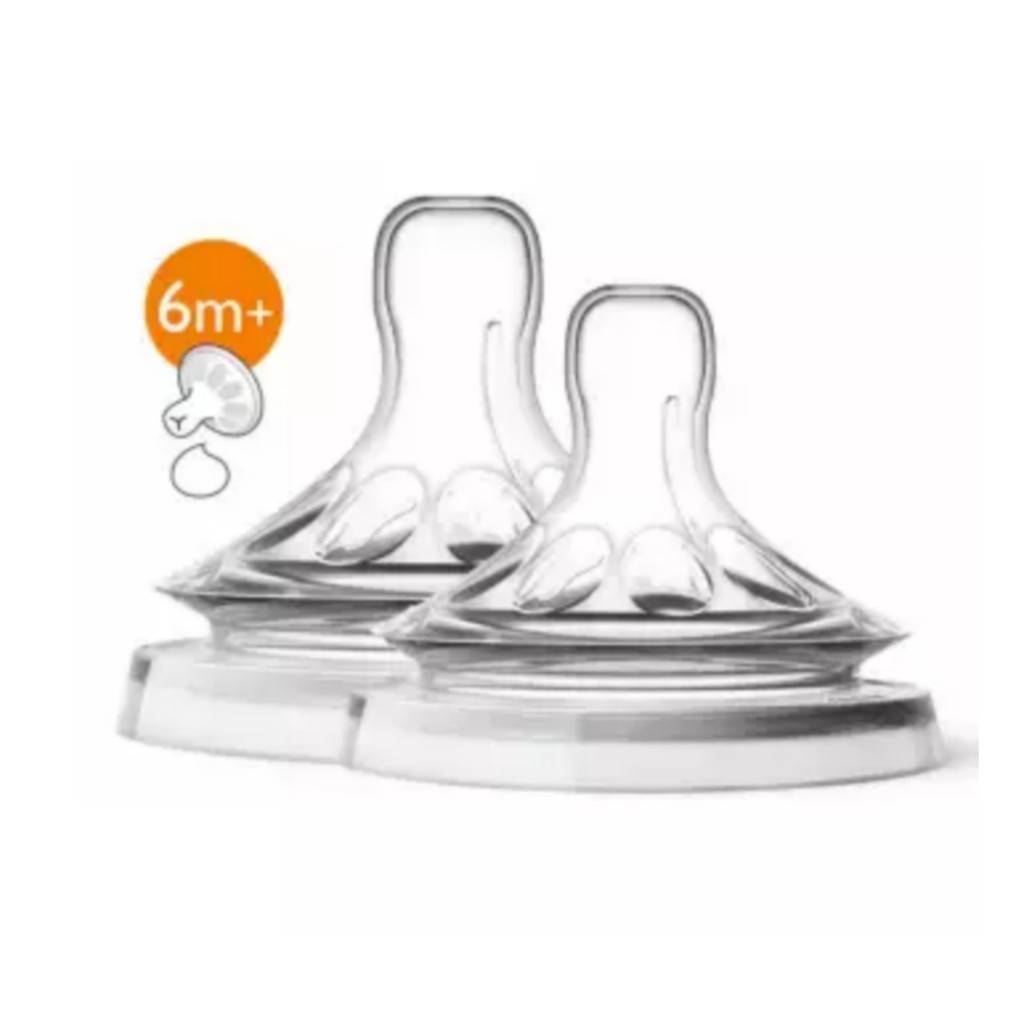 Avent Natural Thick Feed Teat 6m Y Cut 2pcs Shopee Malaysia