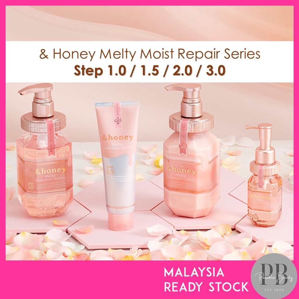 【MADE IN JAPAN】&Honey Melty Moist Repair Shampoo / Hair Pack / Treatment / Hair Oil | Shopee ...