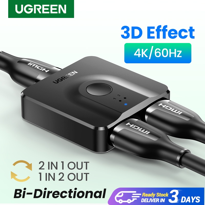 UGREEN 4K HDMI Switch for Xiaomi Mi Box Bi-Direction 1x2/2x1 Adapter ...
