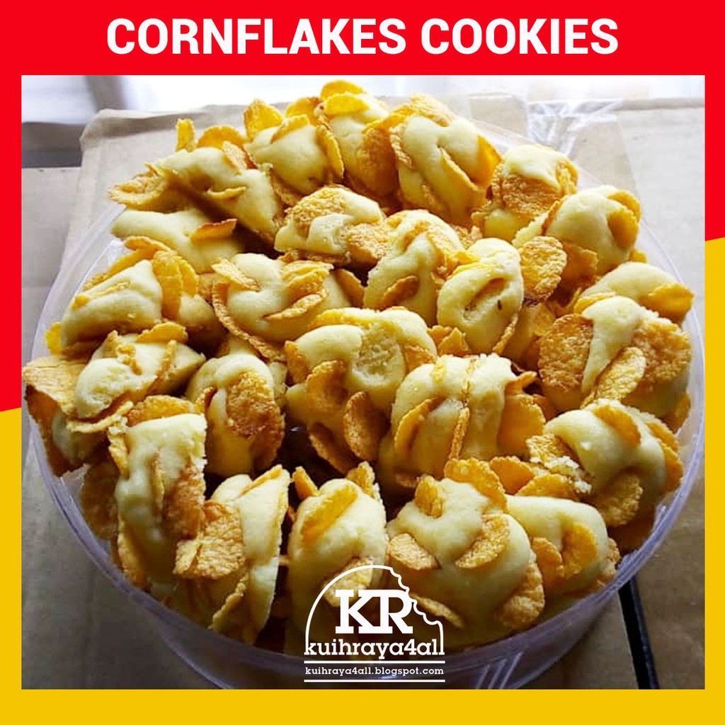 Kuih Raya 2025, Biskut Raya Cornflakes Cookies | Shopee Malaysia
