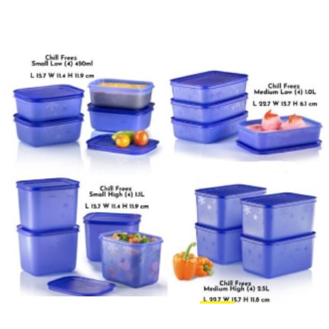 Tupperware Chill Freeze Set 450ml/1L/1.1L N 2.5L | Shopee Malaysia
