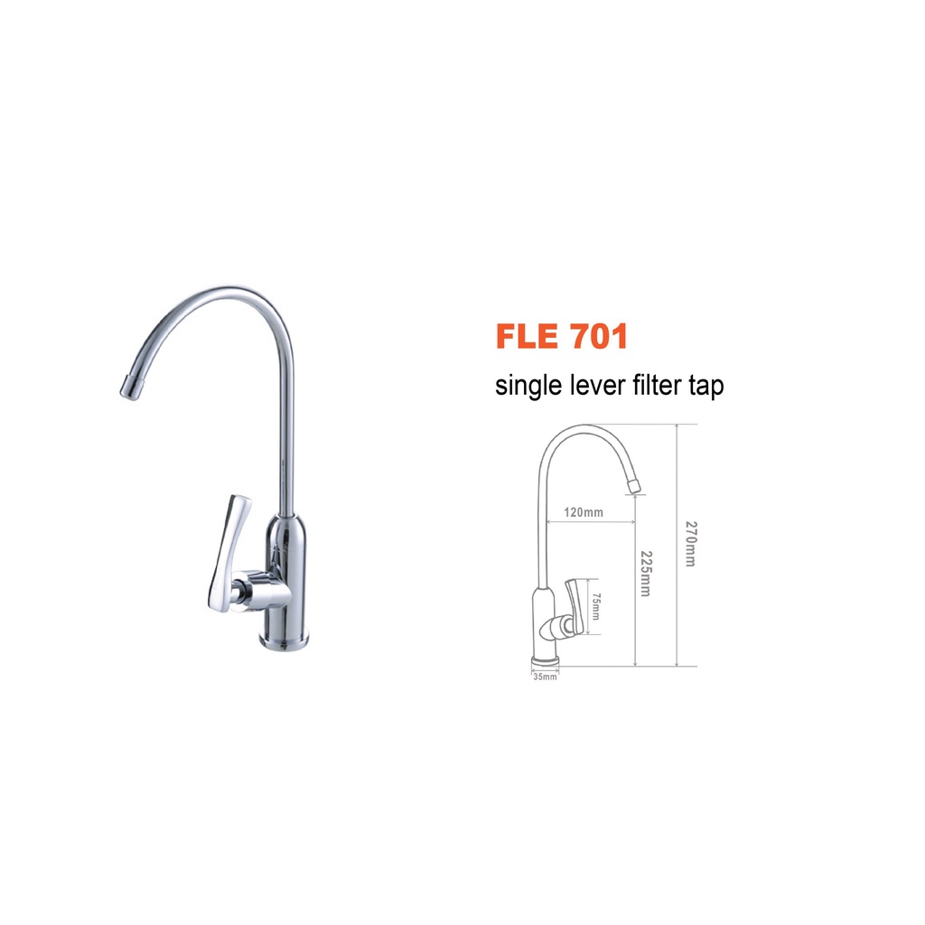 FLE 701 FELICE SINGLE LEVER FILTER TAP | Shopee Malaysia