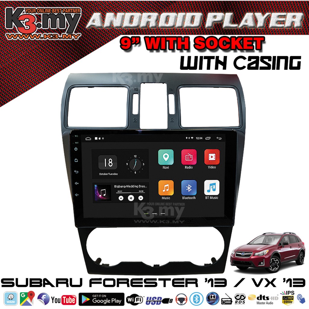 Subaru XV 2013 9'' 1+16G Wifi Android Player Touch Screen With Casing ...