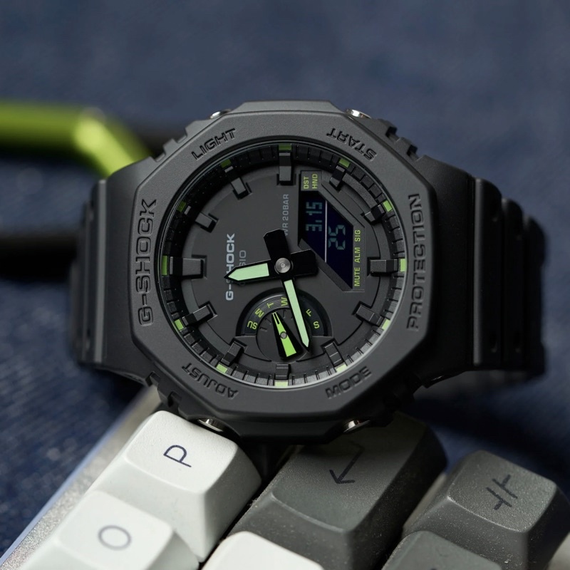 JAM TANGAN TMJ FULL BLACK - JAM TMJ ALL BLACK GREEN | Shopee Malaysia