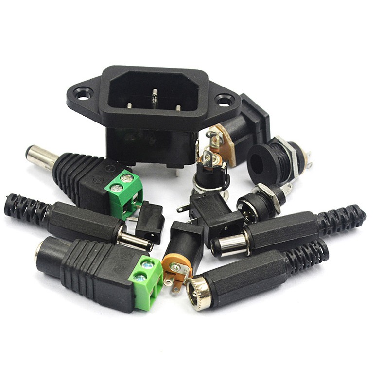 DC DC power plug socket 005/022B connector 5.5-2.1/5.5-2.5 male head ...