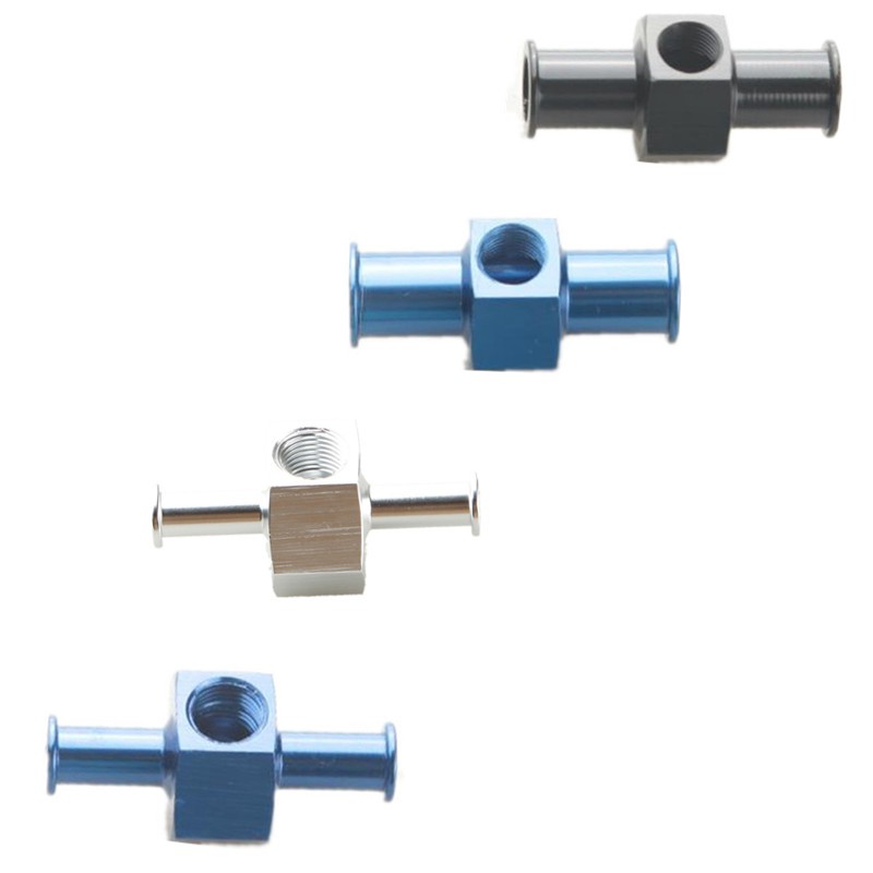 6mm 7mm 8mm 10mm 13mm Billet Aluminum Fuel Pressure Gauge Inline Barb ...