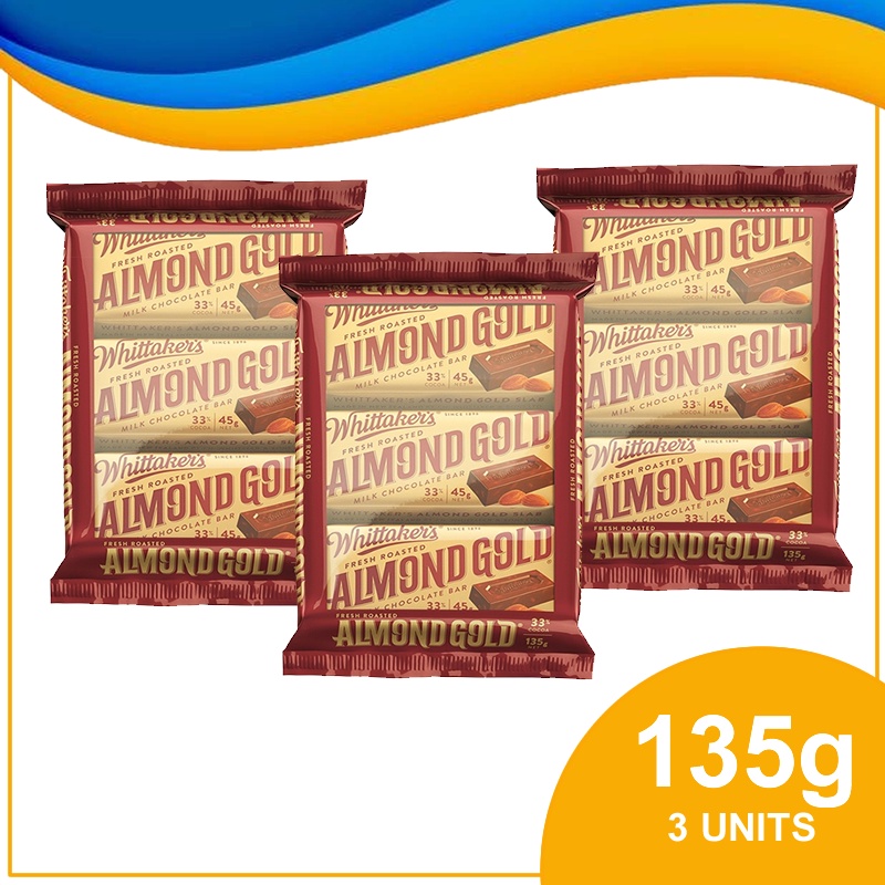 Whittaker's Almond Gold 135g (3 Pks x 3) | Shopee Malaysia