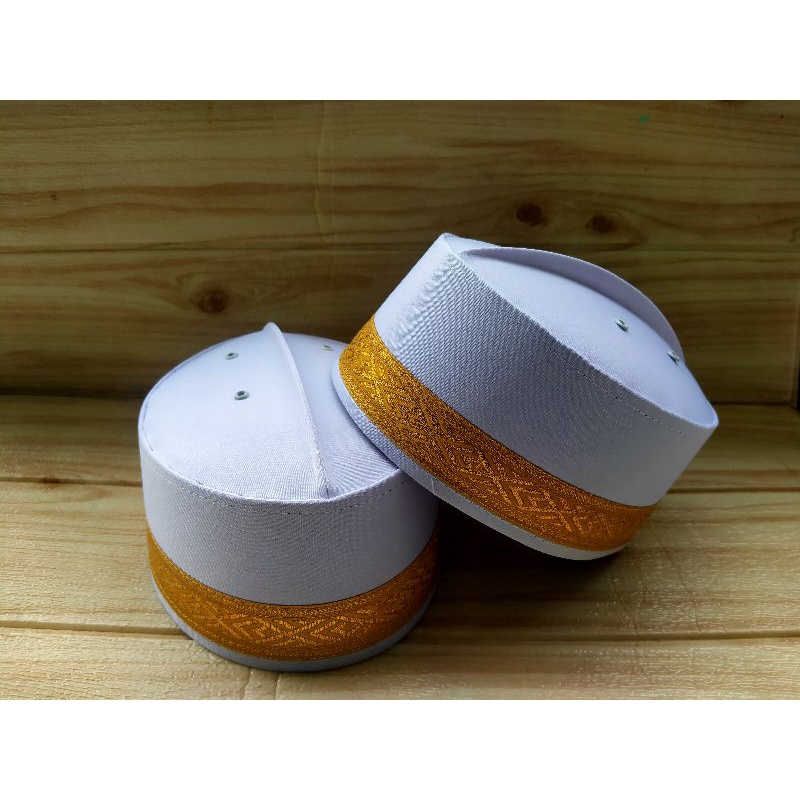 Asagofa Hajj Cap Yellow Clay Ribbon/ asagofa Hajj Cap Caps | Shopee ...