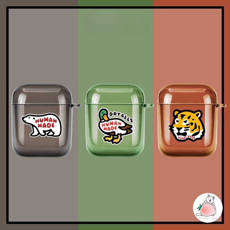 Brand Street Tide Human Made Transparent Airpods 2/3 Pro Case Animal ...