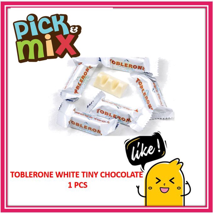 Toblerone Mini White Chocolate 1 pcs | Shopee Malaysia