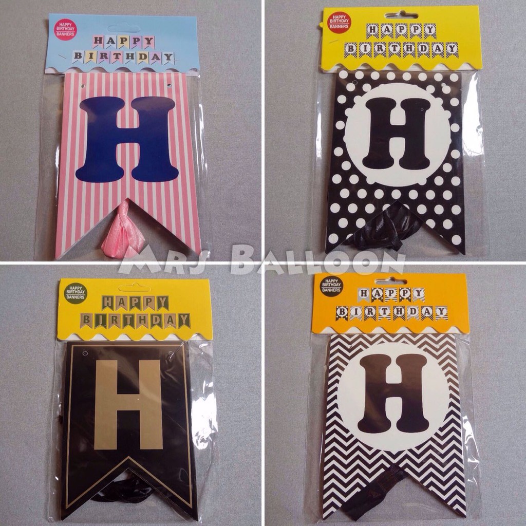 Bunting Flag / Happy Birthday Flag / Hbd / Birthday Banner | Shopee ...