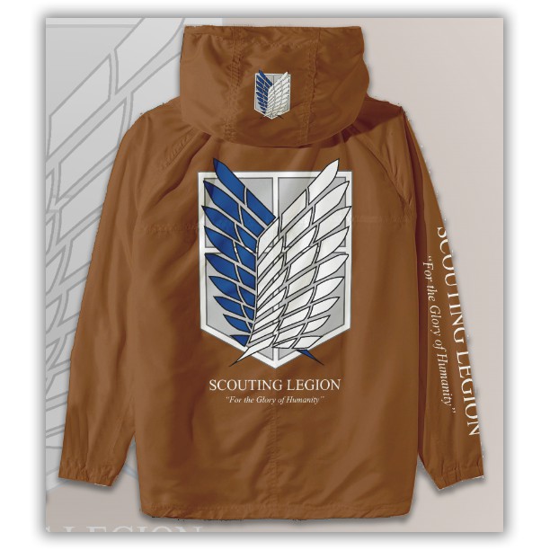 Windbreaker AOT Attack on Titan Anime - Scouting Legion Shingeki Jacket ...