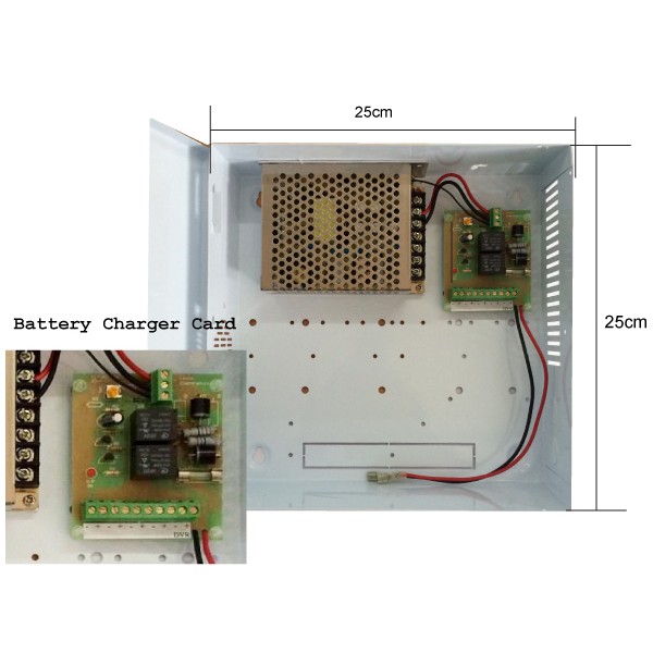 CCTV Backup Charger 12V Power Supply 4CH DVR Camera UPS System AC240V ...