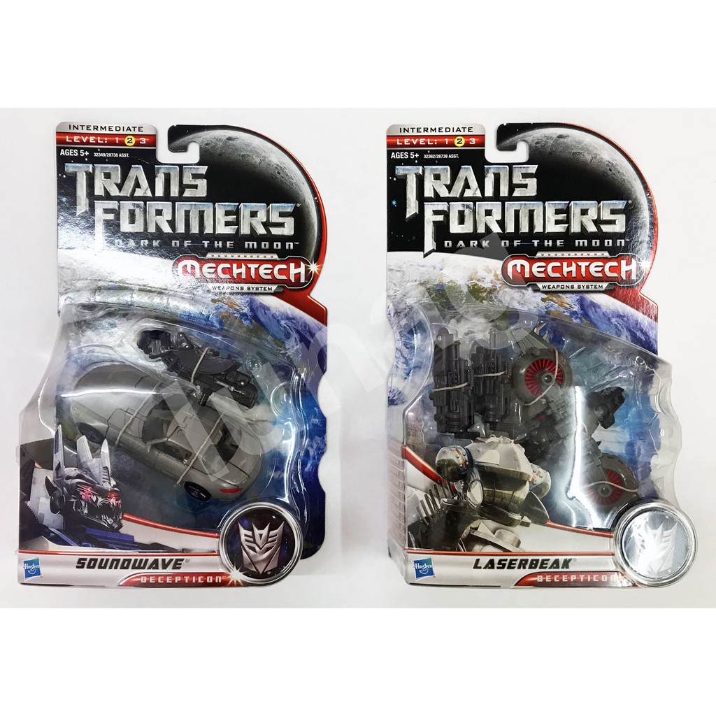Transformers MechTech Soundwave & Laserbeak deluxe class action figure ...