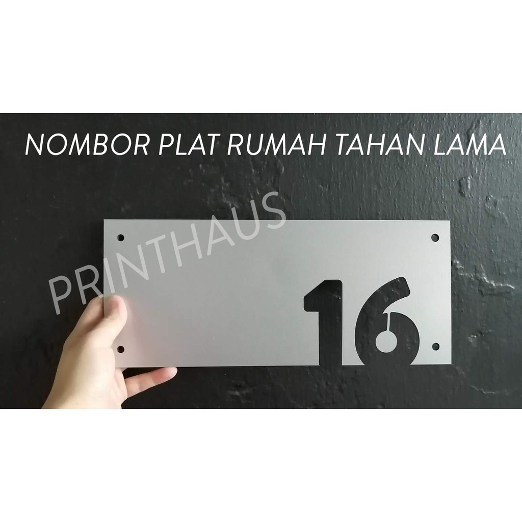 Modern House Number Plaque/Nombor Plat Rumah 门牌 House Plate Home Deco ...