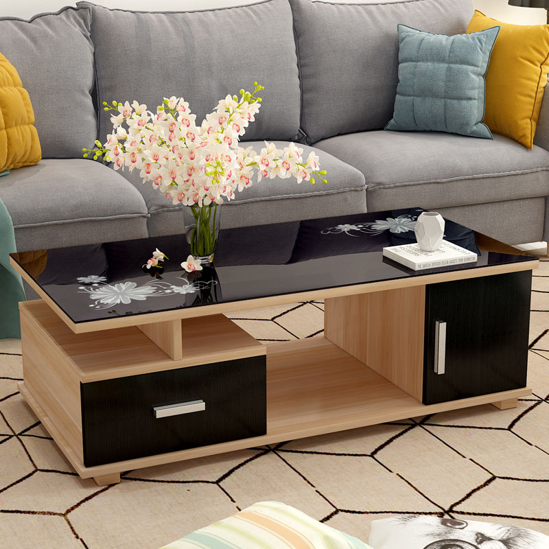 RBB Rounded Tea Table Simple Modern Living Room Coffee Table Small ...