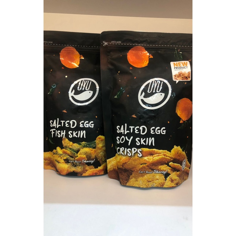 UYU SALTED EGG FISH SKIN/SOY SKIN CRISP 咸蛋鱼皮/咸蛋斋鹅片 70GM | Shopee Malaysia