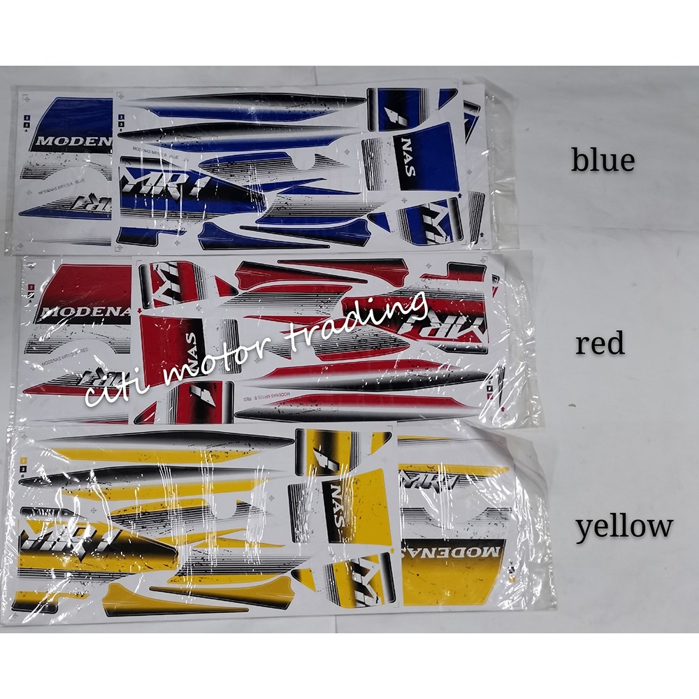 MODENAS MR1 STICKER SET | Shopee Malaysia