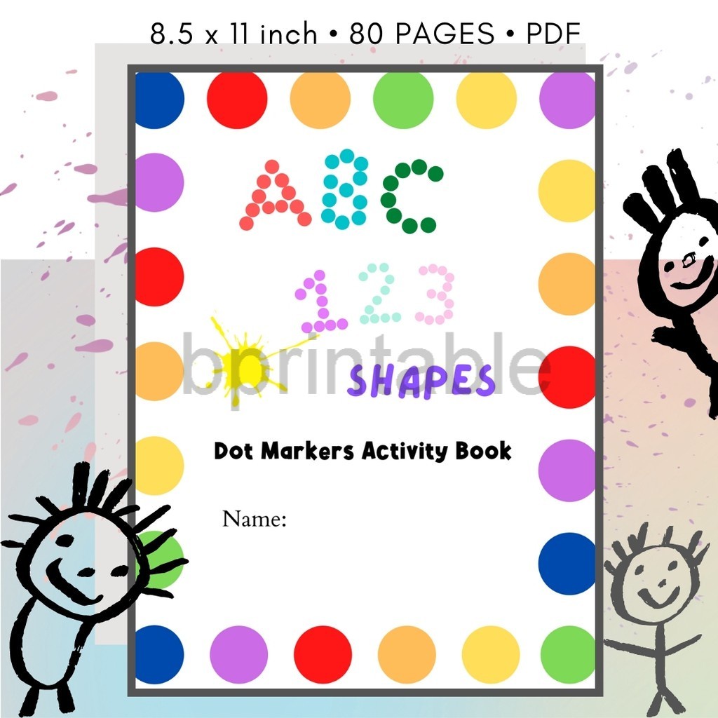 ABC Dot Marker Book for Kid Pre-School Activity Book, Dot Marker ...