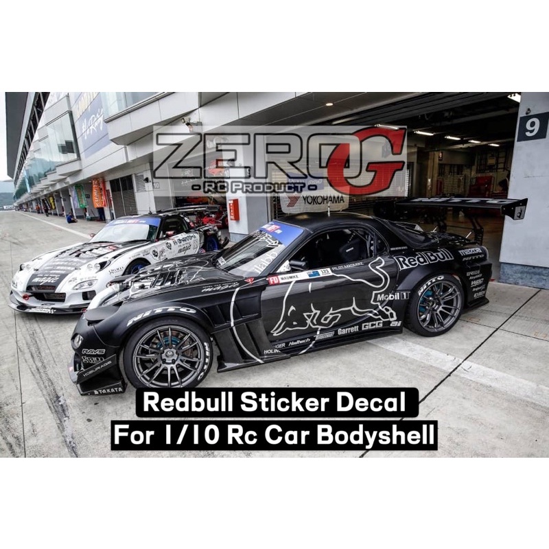 Redbull Sticker Decal For 1/8 1/10 1/12 Rc Car Bodyshell Drift Touring ...