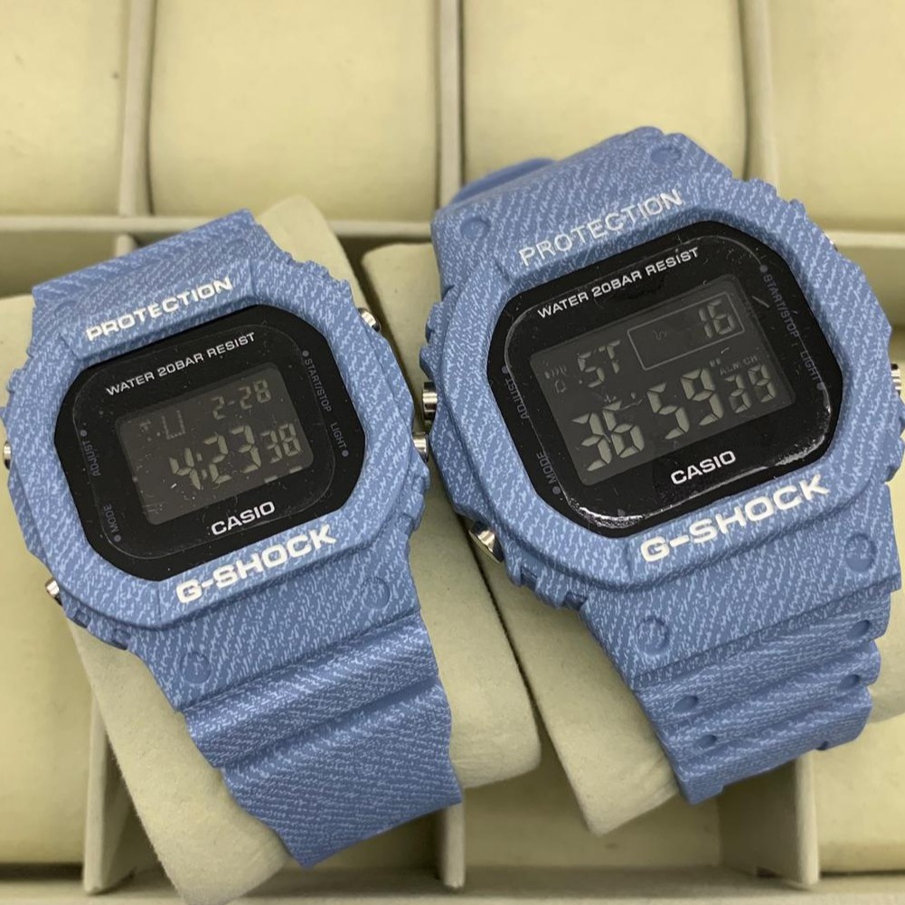 Couple Set Casio G SHOCK Digital Fashion Casual Watch For Couples Ready ...