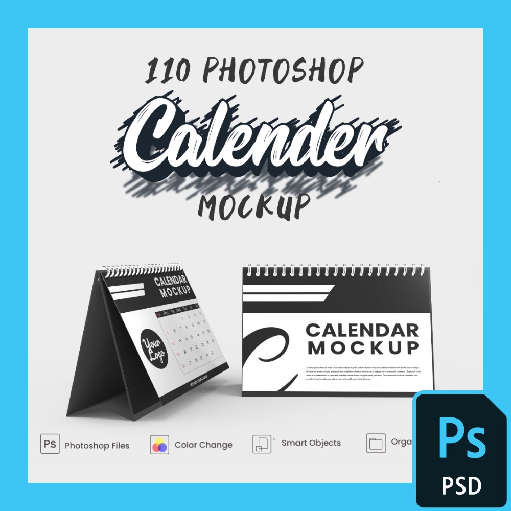 110 Photoshop Calendar Mockup PREMIUM [ .psd ] | Shopee Malaysia