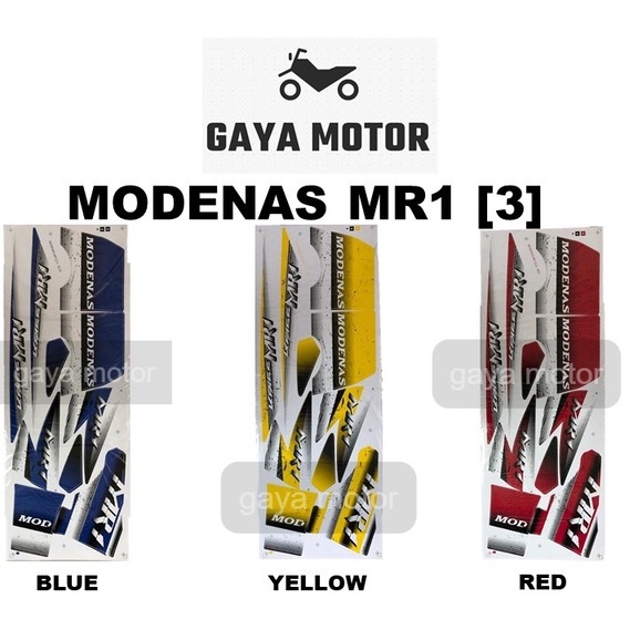 Modenas MR1 (3) Body Sticker [Ready Stock] | Shopee Malaysia