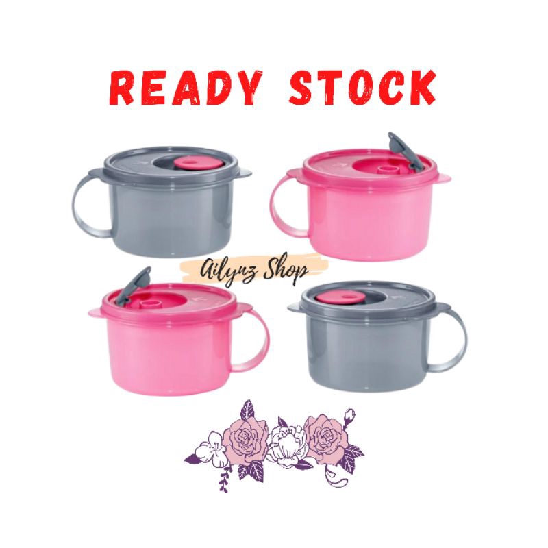 💯 ORIGINAL TUPPERWARE CRYSTALWAVE SOUP MUG 460ML | Shopee Malaysia