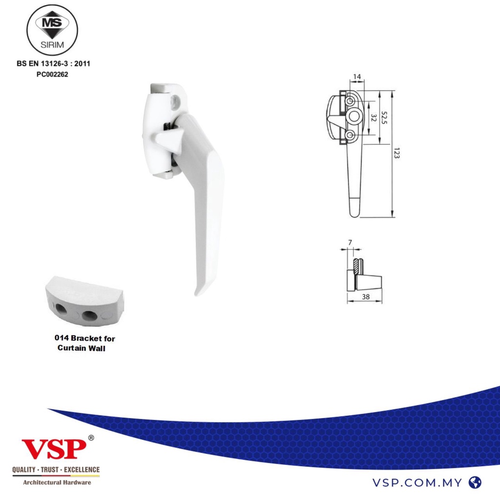 100VS - VSP-CW-708 Casement Handle R/L | Shopee Malaysia