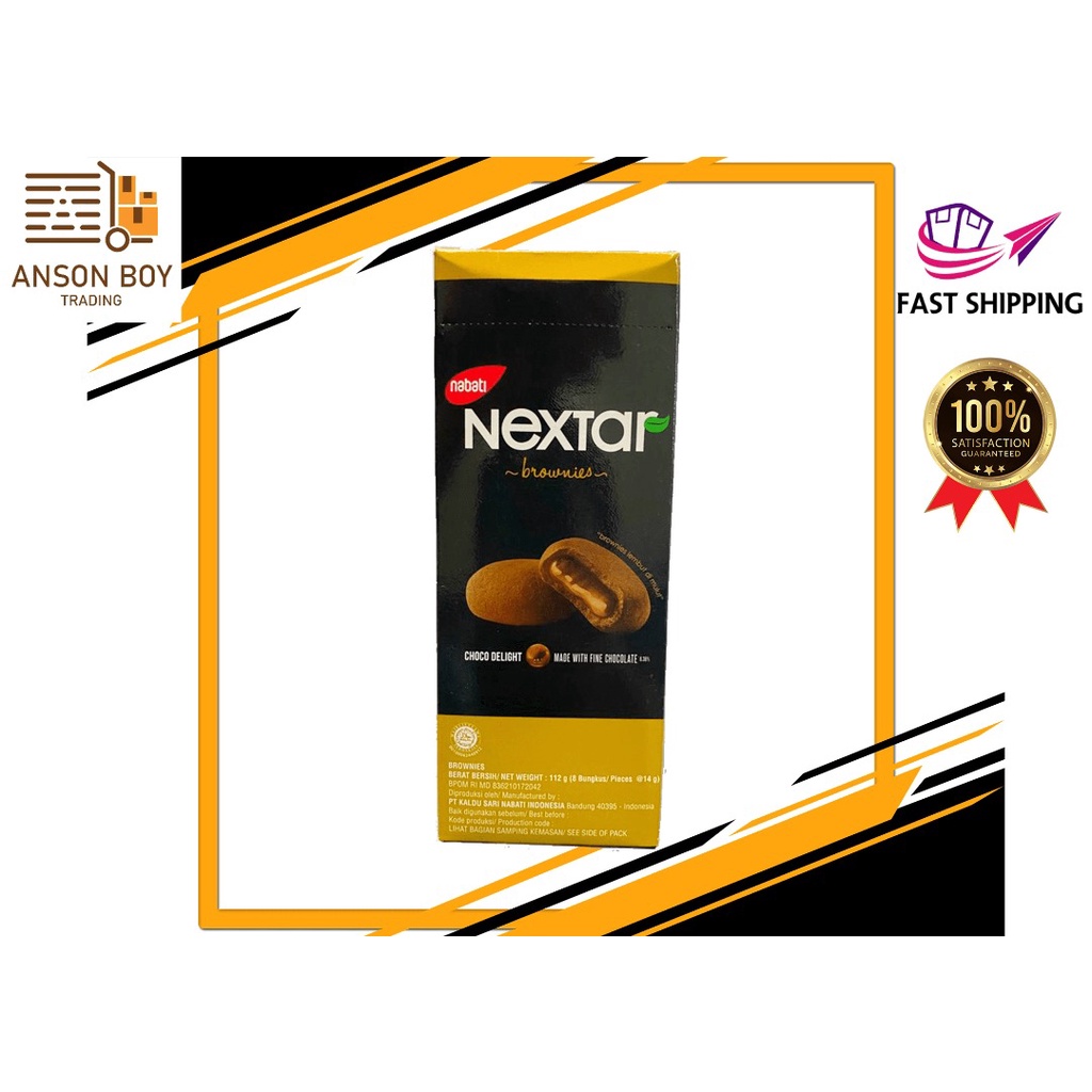 [READY STOCK]NABATI NEXTAR BROWNIES 1Box(8's)CHOCO DELIGHT/STRAWBERRY ...