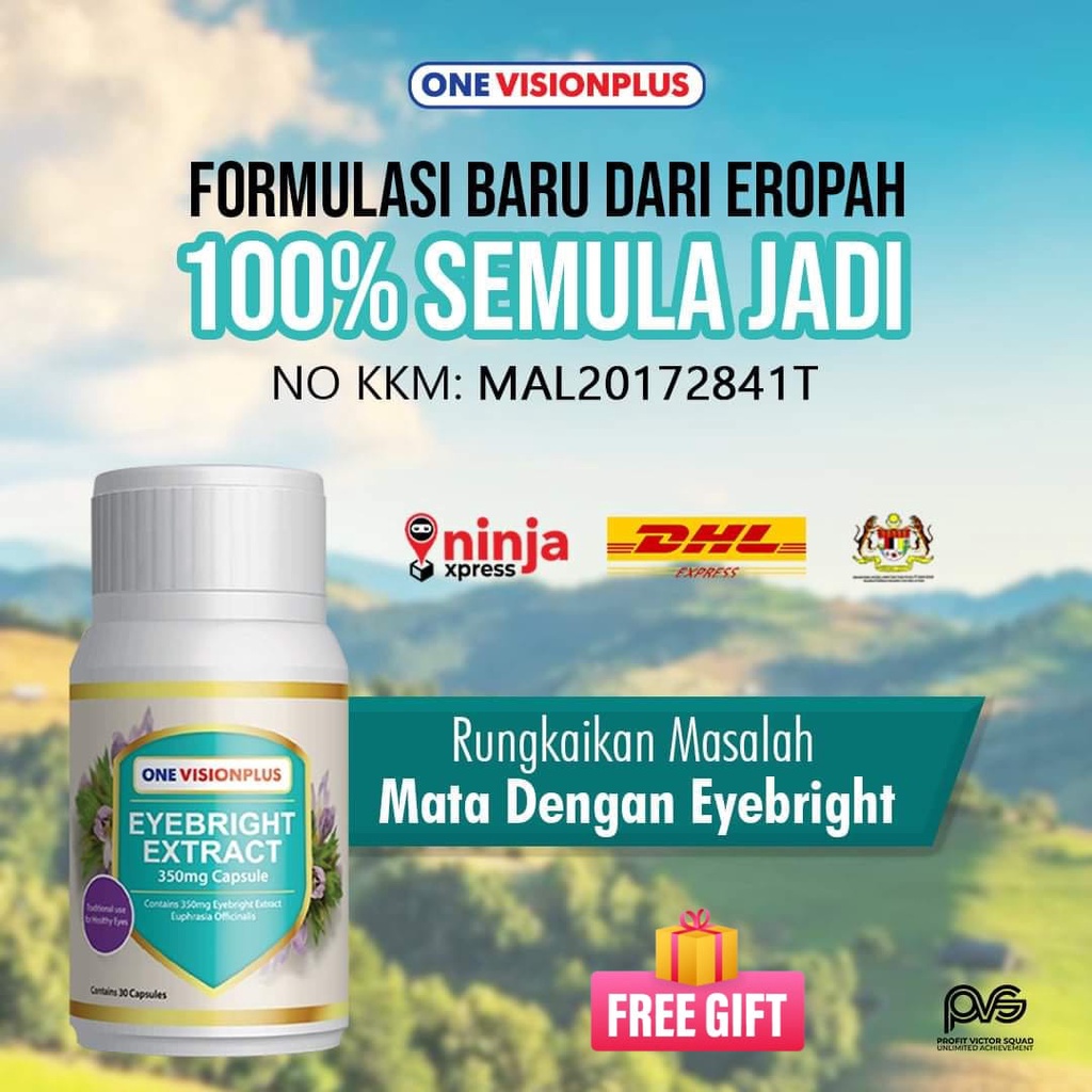 ORIGINAL EYEBRIGHT EXTRACT One Vision Plus Supplement Mata | Shopee ...