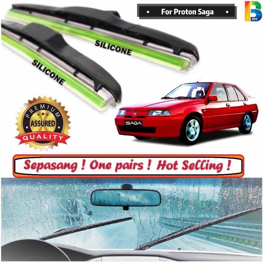 PROTON SAGA/ISWARA/AEROBACK SILICONE WIPER 1PAIRS(2PCS) Japan Mugen Silicone Wiper MG18 MG19 ...