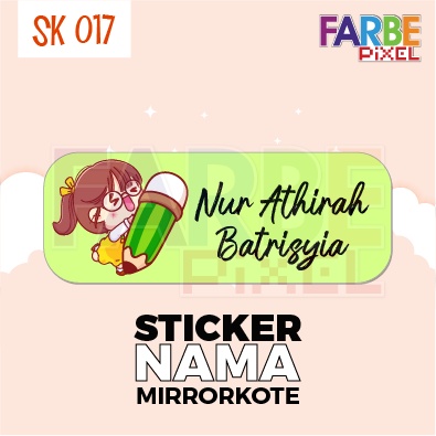 [60 pcs] STICKER NAMA DESIGN KARTUN / CARTOON STICKER UNTUK LABEL ...