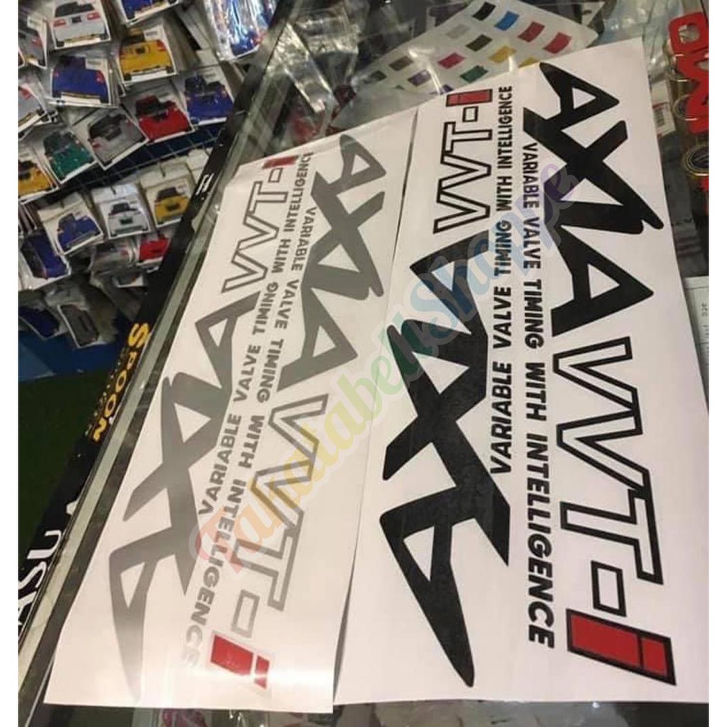 Sticker axia/Axia vvti side door car sticker vvt-i Perodua/sticker ...