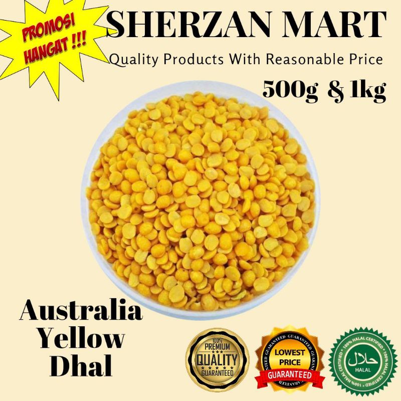 Australia Yellow Dhall / kacang Dhall Australia 500g - 1kg (HALAL ...