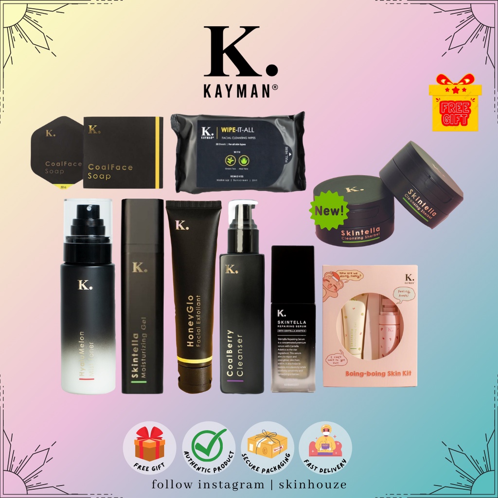 Kayman Beauty[HydraMelon Toner Mist, CoalSoap , Skintella Moisturizing ...