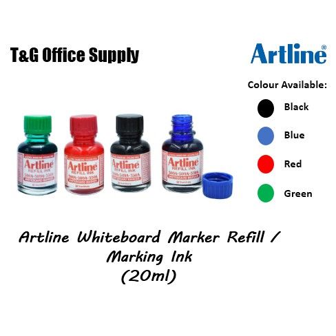 Artline Whiteboard Marker Refill Ink / Marking Ink (Black / Blue / Red ...