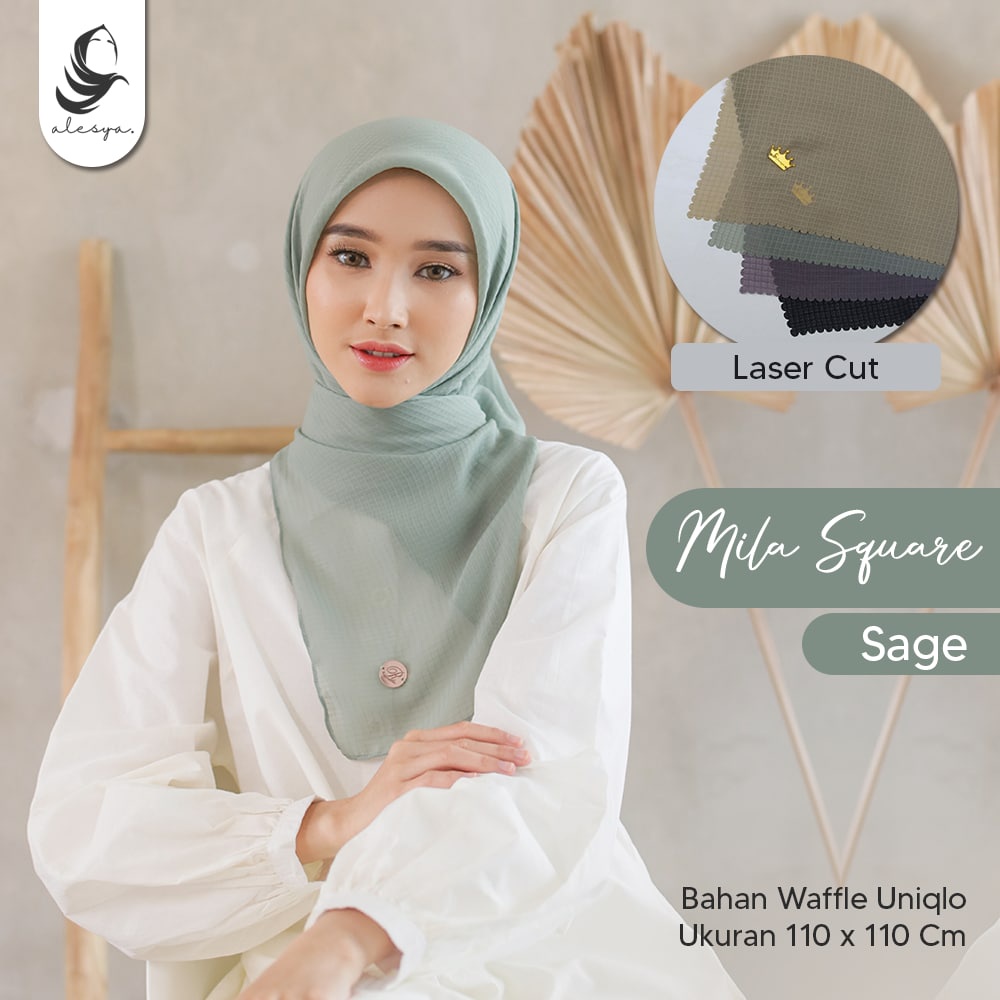 Mila Square Hijab Square Hijab Square Khimar Instant Hijab Square ...